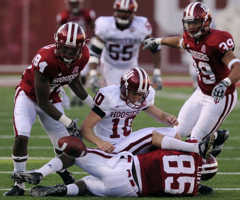 Indiana Cream and Crimson football scrimmage - James Brosher Photography