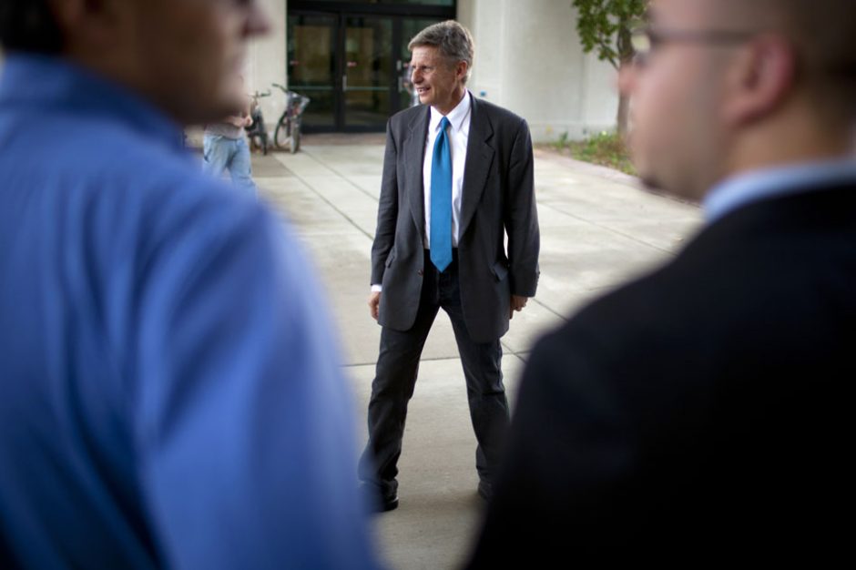 Gary Johnson, Libertarian presidential candidate, speaks at IUSB ...