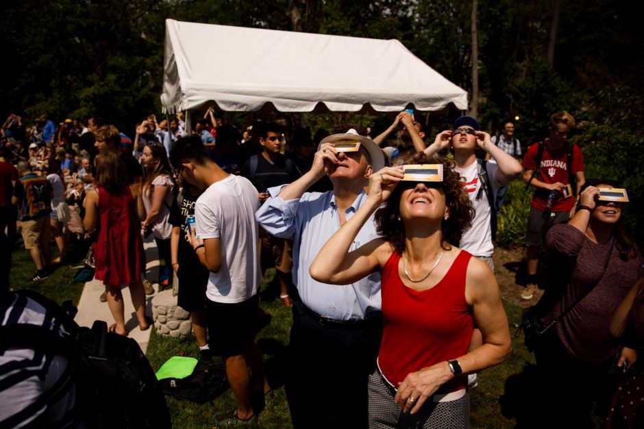 Solar eclipse viewing at Indiana University - James Brosher Photography