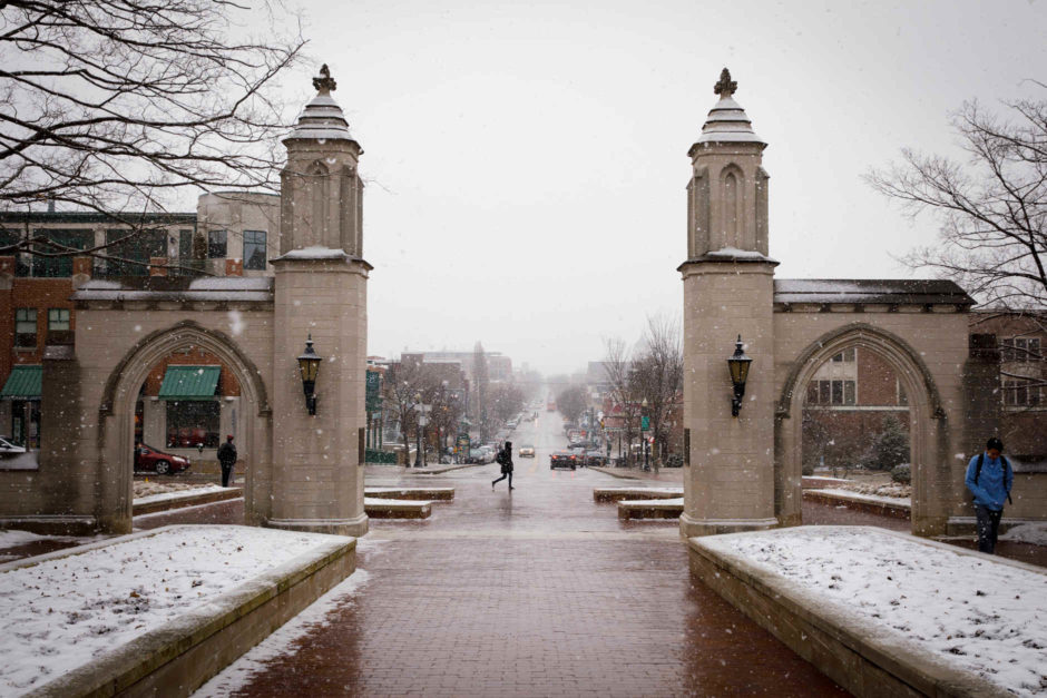 March snowfall at Indiana University - James Brosher Photography